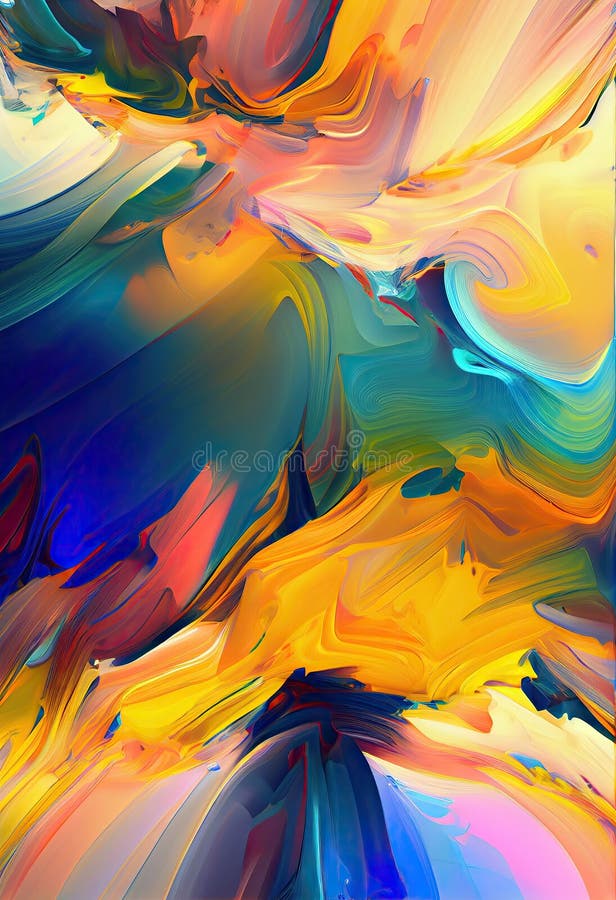 Abstract Background Paint Texture. Colorful Backdrop. Generative Ai ...