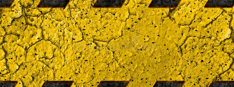 Abstract Background of Painted Caution Marks on a Rough Textured ...