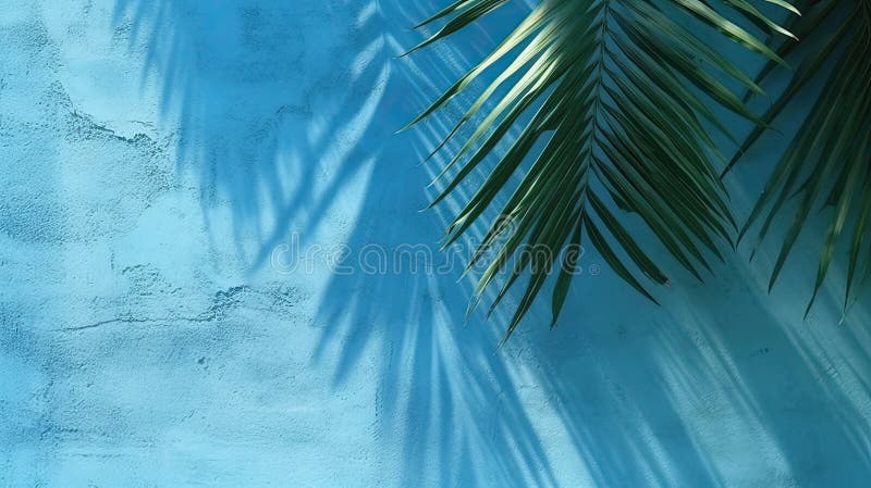 Abstract Background of Palm Leaves. Generative AI Stock Illustration ...
