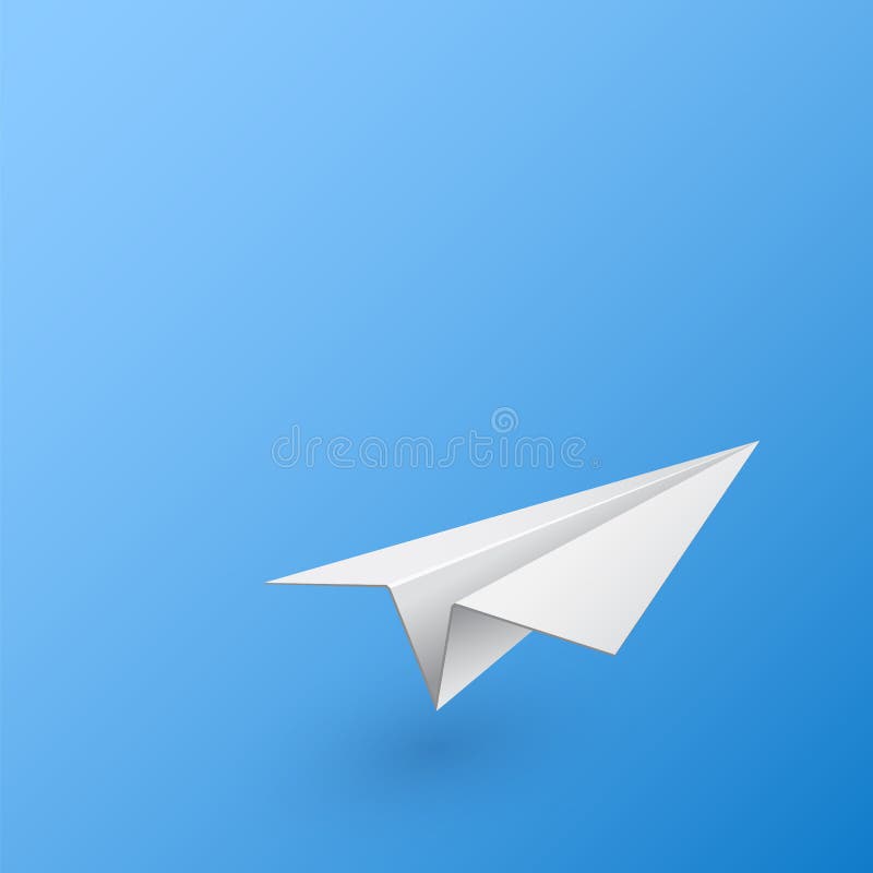 Abstract Background with Paper Airplane Stock Illustration ...
