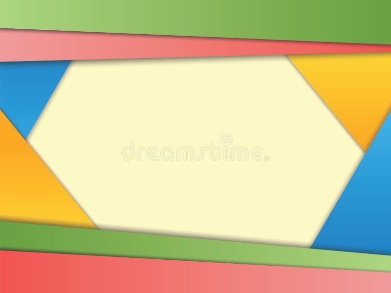 Abstract Background with Paper Layers in Modern Material Design Stock ...