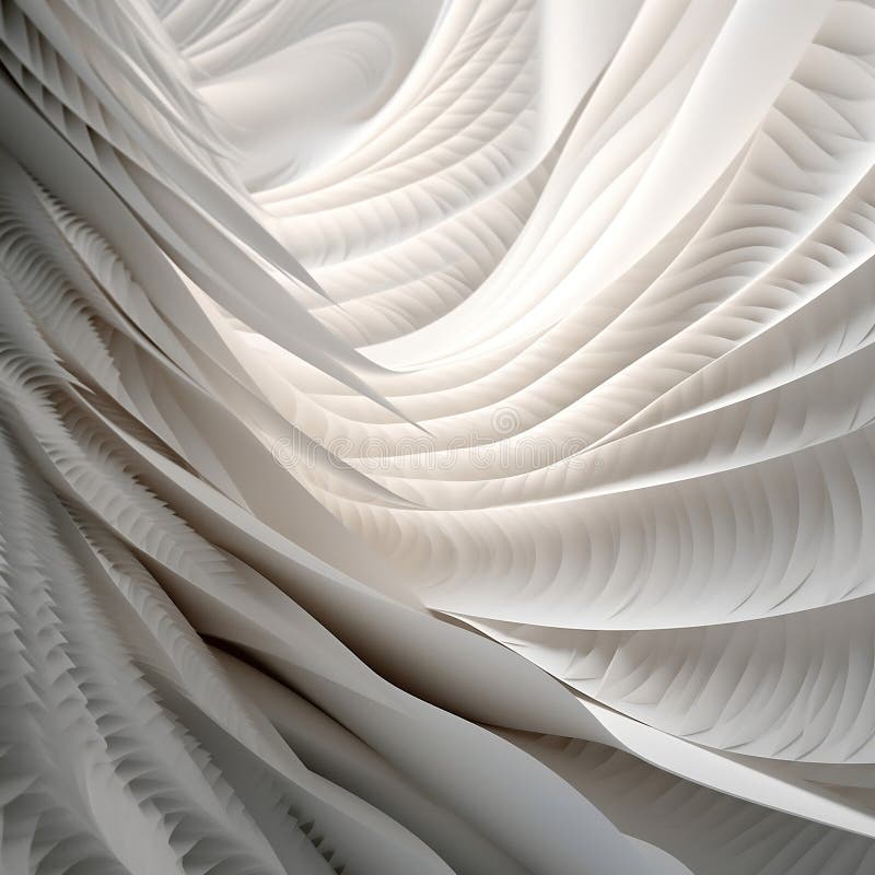 Abstract Background with Paper Wave Stock Illustration - Illustration ...