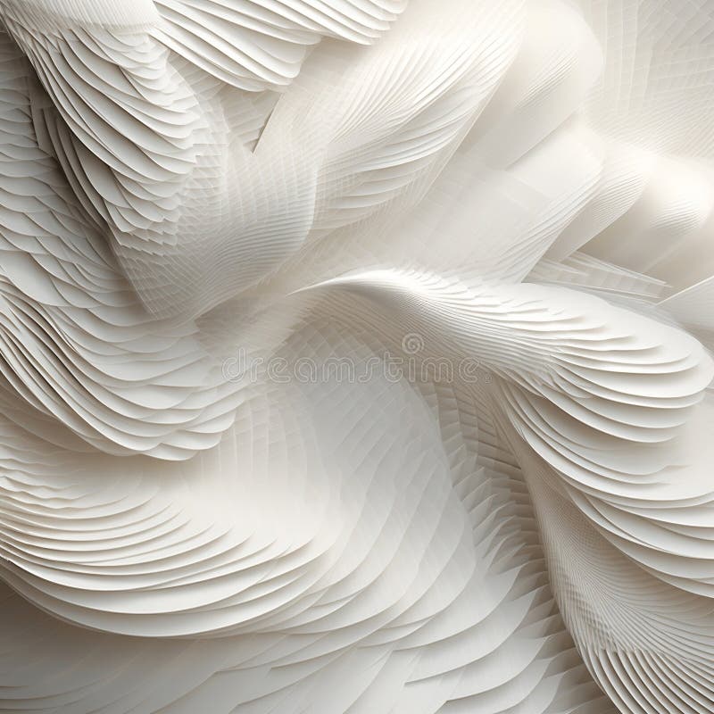 Abstract Background with Paper Wave Stock Illustration - Illustration ...