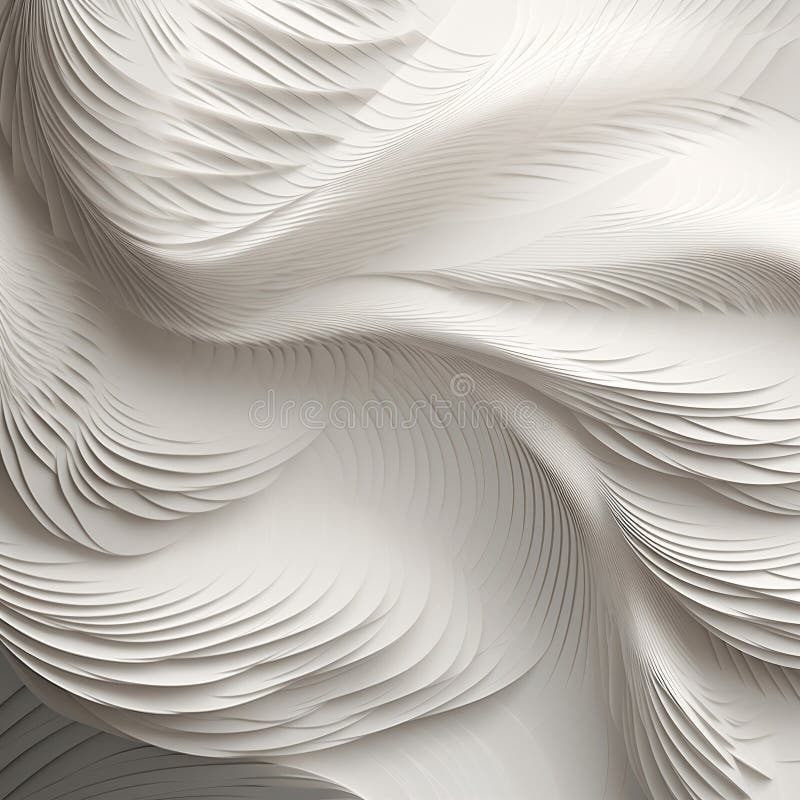 Abstract Background with Paper Wave Stock Illustration - Illustration ...