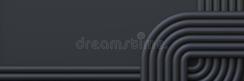 Abstract Background Parallel Lines Composition 3D Stock Illustration ...