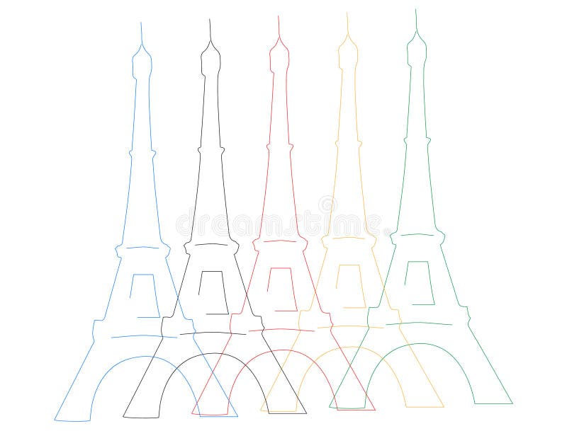 Abstract Background, Paris.. Simple Linear Image Stock Vector ...