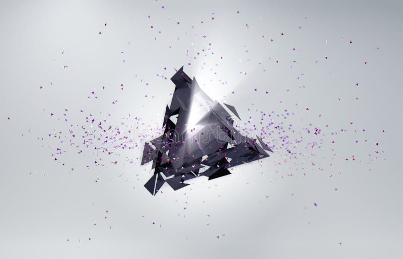 Abstract Background. Particles in Space with Broken Triangle Stock ...