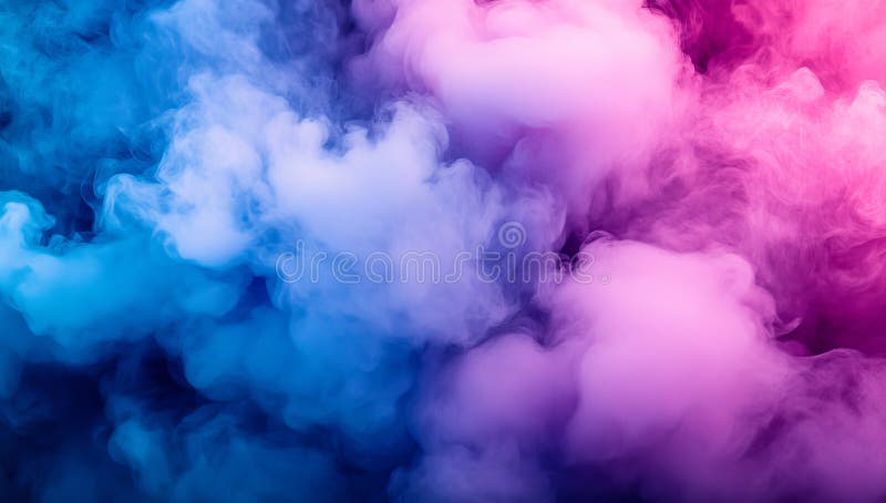An Abstract Background with Pastel Pink and Blue Smoke Moving in a ...