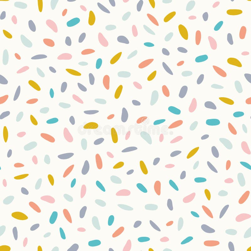 Abstract Background Pattern. Cute Vector Seamless Repeat of Hand Drawn ...