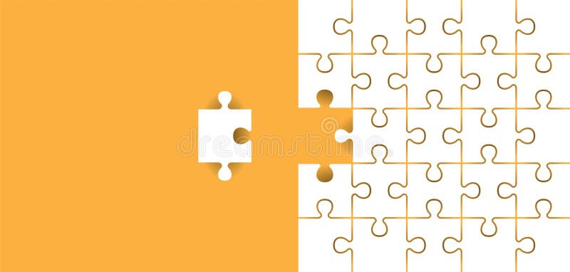 Abstract Background Pattern with Puzzle Pieces and Empty Space Design ...