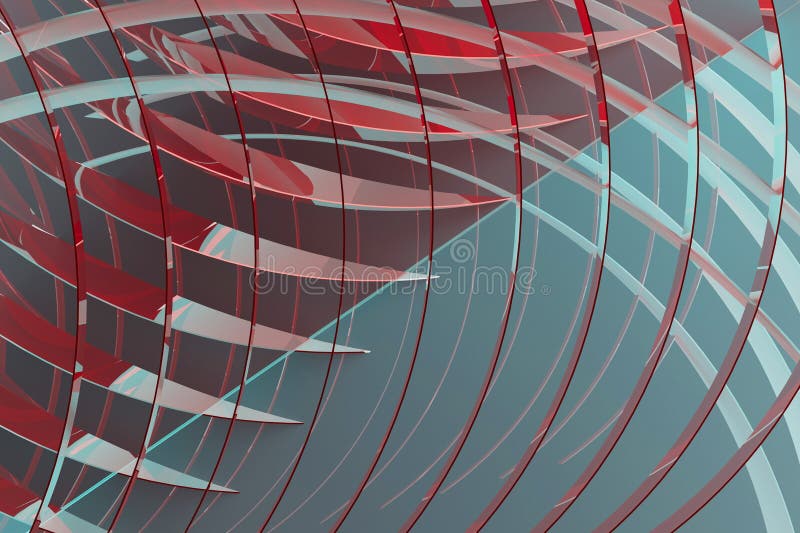 Abstract Background with Pattern of Semicircles, Curved Lines, Sharp ...
