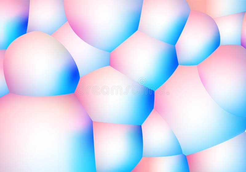 Abstract Background with Pearlescent Soft Bubbles Balls Stock Vector ...