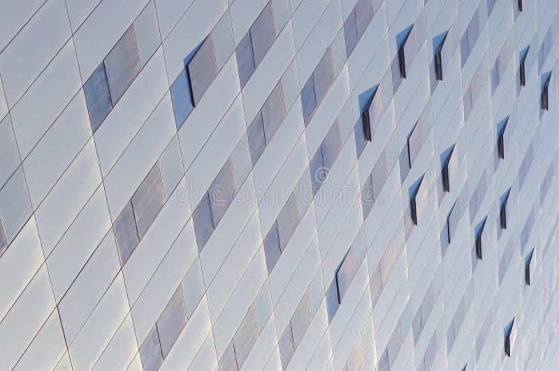 Abstract Background. Perspective View. Office Building Facade. Stock ...