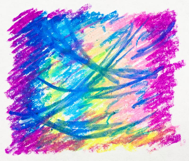 Abstract Background - Picture, Pastel, Hand-draw Stock Illustration ...