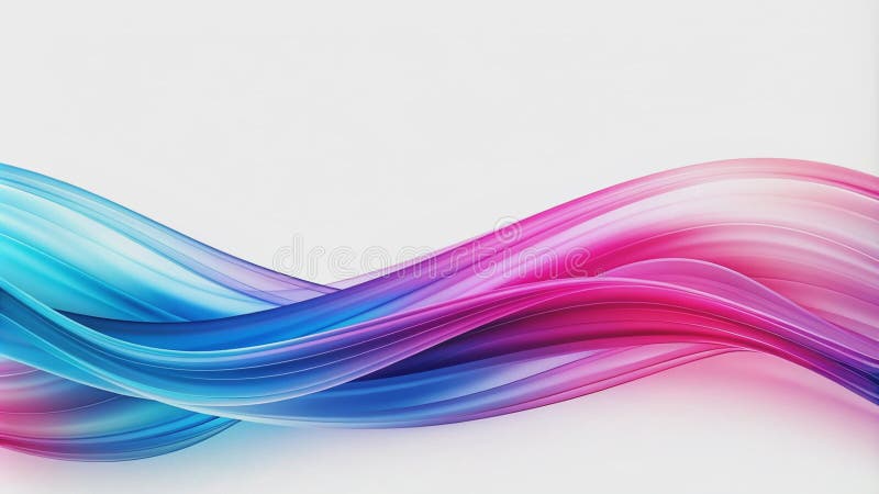 Abstract Background Pink Blue Waves on a White Background AI-Created ...