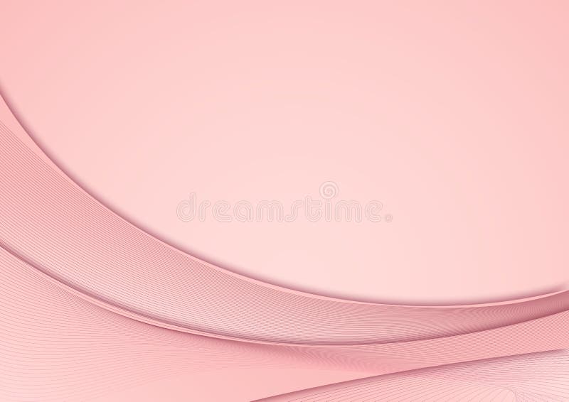 Abstract Background Pink Curve with Line Elements Stock Vector ...