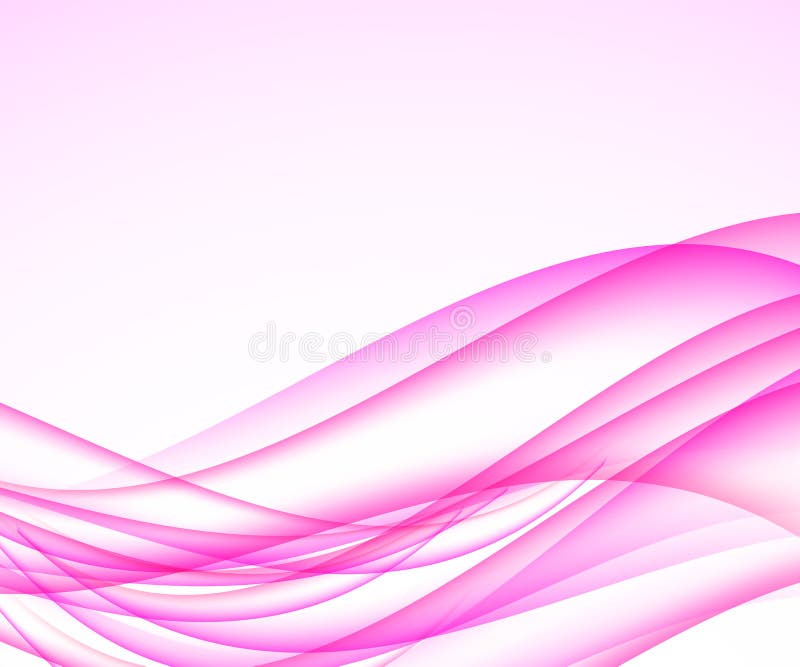 Abstract Background With Pink Horizontal Wave. Vector Illustration For ...
