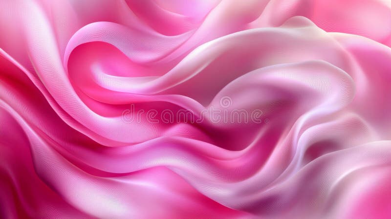 An Abstract Background of Pink Hue with a Flowing Wave of Lighter Pink ...