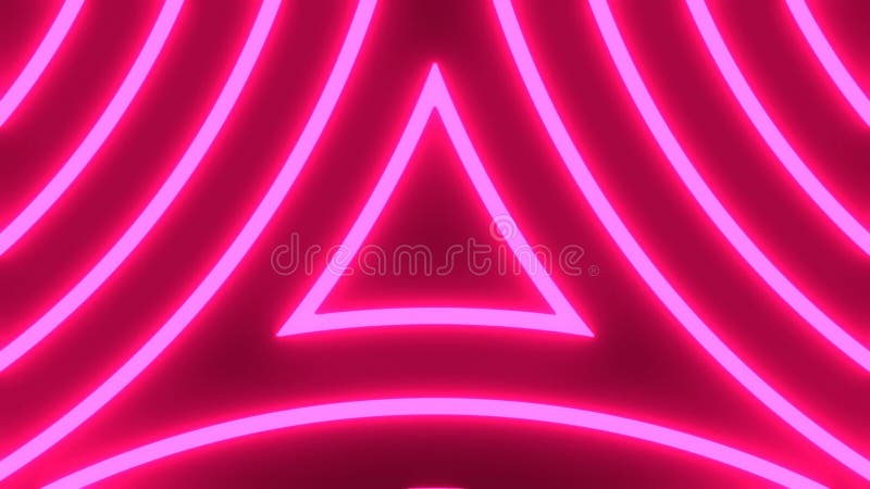Abstract Background with Pink Neon Triangles. Stock Video - Video of ...