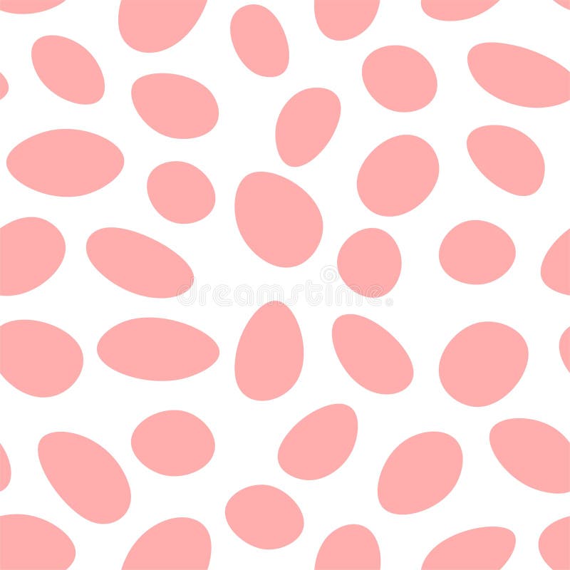 Abstract Background. Pink Ovals on a White Background. Pattern ...