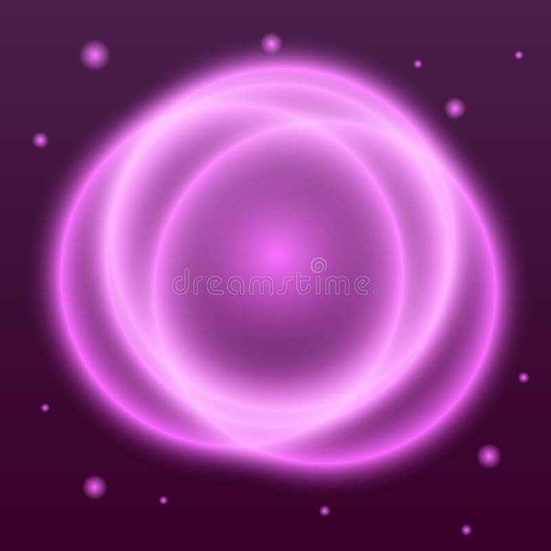 Abstract Background with Pink Plasma Circle Effect Stock Vector ...