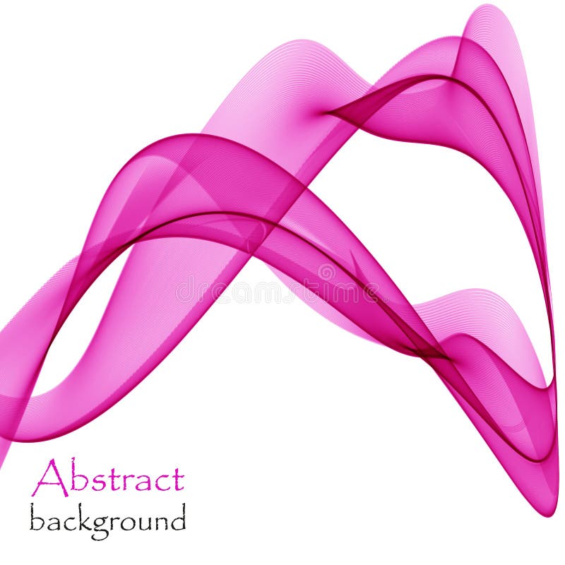 Abstract Background with Pink Waves of Transparent Flying Material ...