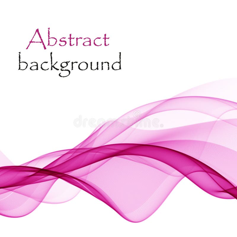 Abstract Background with Pink Waves of Transparent Flying Material ...