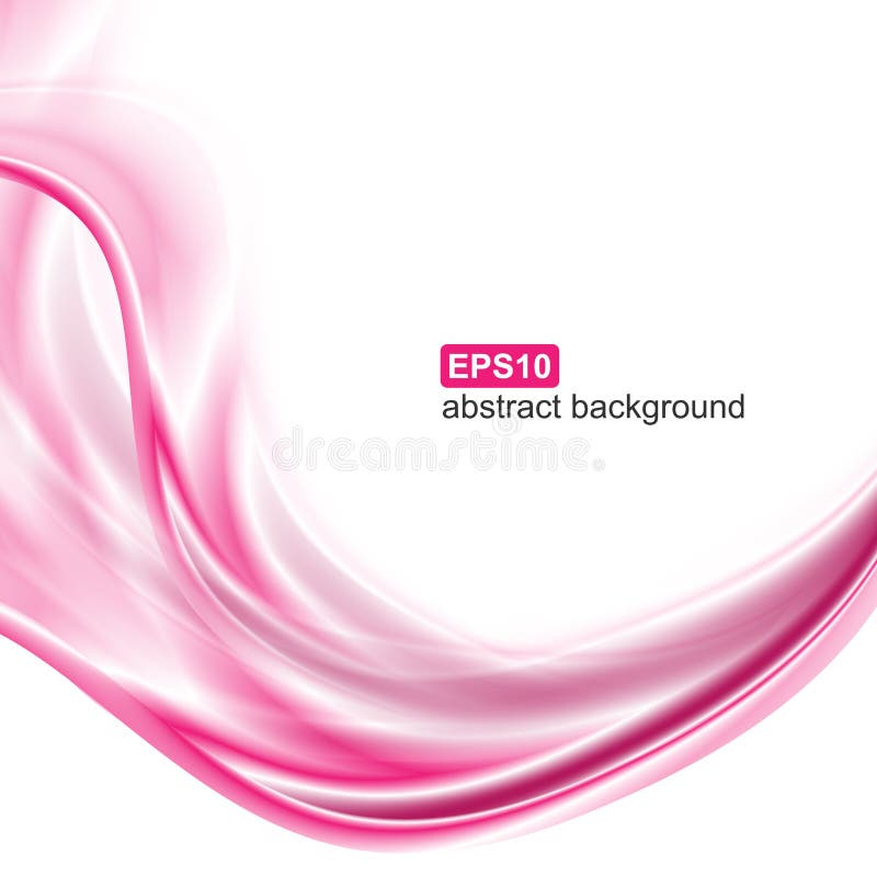 Abstract Background. Pink Waves on White Background for Presentation ...