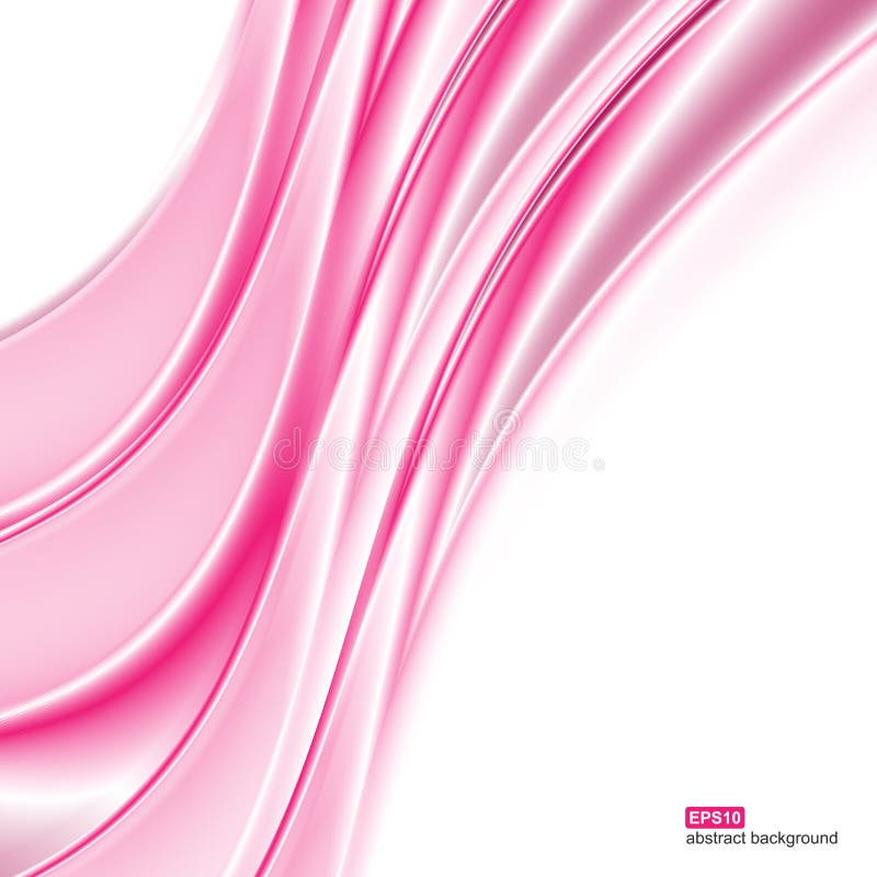 Abstract Background. Pink Waves on White Background for Presentation ...