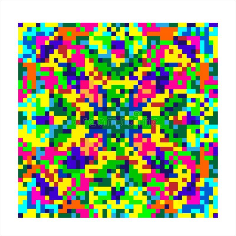 Abstract Background Pixel Art Stock Vector - Illustration of silhouette ...