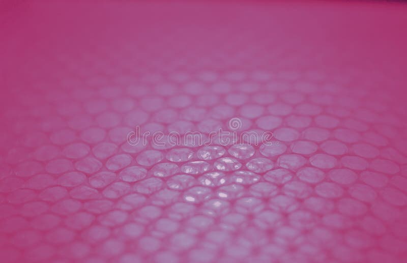 Abstract Background from Plastic Wrapper with Pink and White Light ...