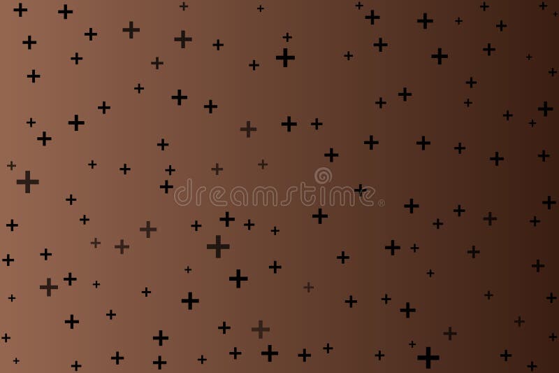 Abstract Background with Plus Symbols on a Brown Gradient. Stock Vector ...