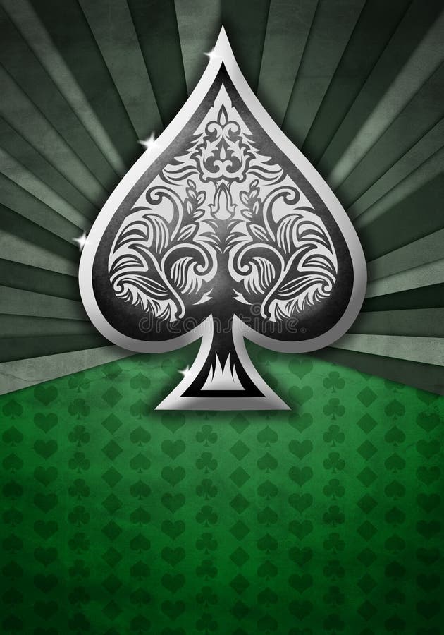 Abstract Background With Poker Spade Stock Illustration - Illustration ...