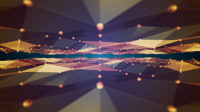 Abstract Background - Polygon Waves Stock Video - Video of background ...