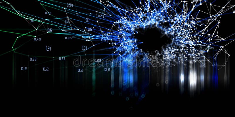 Abstract Background with Helix Color Infographic and Big Data ...