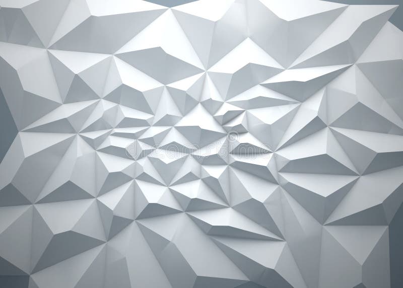 Abstract Background of Polygons on White Background. Stock Illustration ...