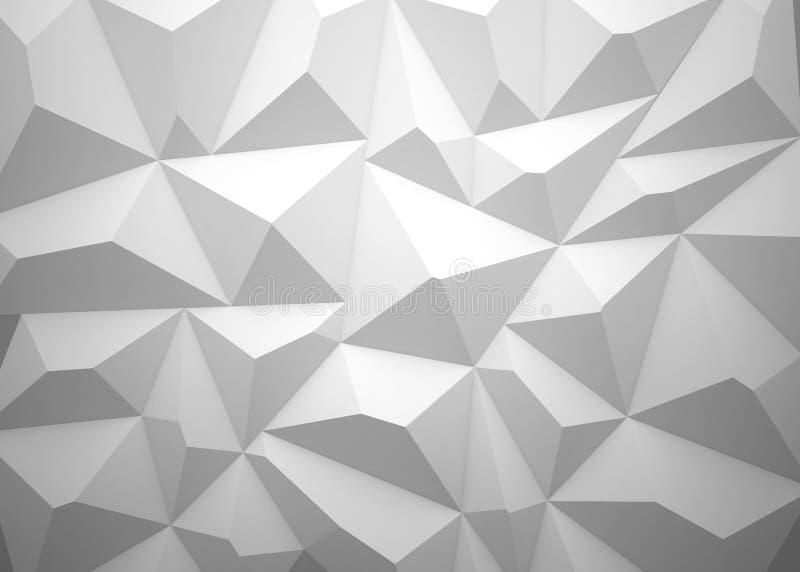 Abstract Background of Polygons on White Background. Stock Illustration ...