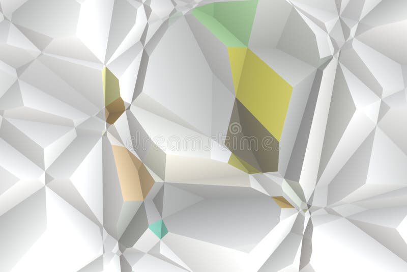 Abstract Background of Polygons on White Background Stock Illustration ...