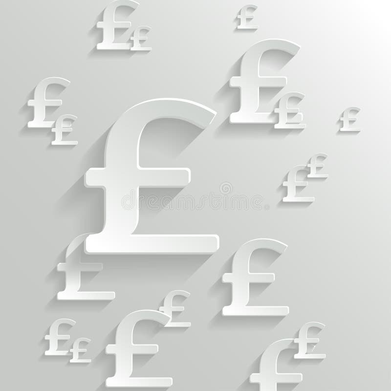 Abstract Background with Pound Symbol. Stock Vector - Illustration of ...