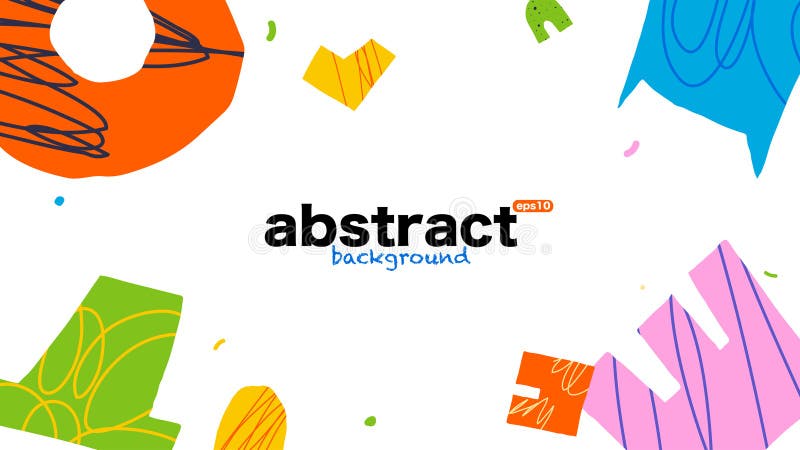 Abstract Background for Presentation with Abstract Cutout Shapes and ...