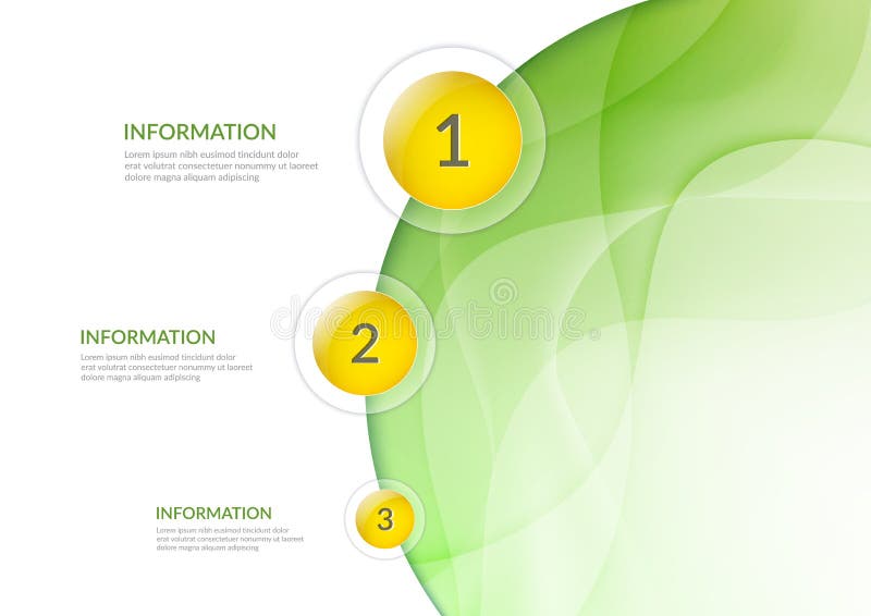 Abstract Background for Presentations and Infographics. Numbered Order ...