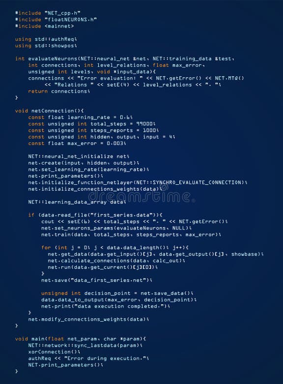 Abstract Background With Program Code Stock Vector Illustration Of Code Algorithm 105012386