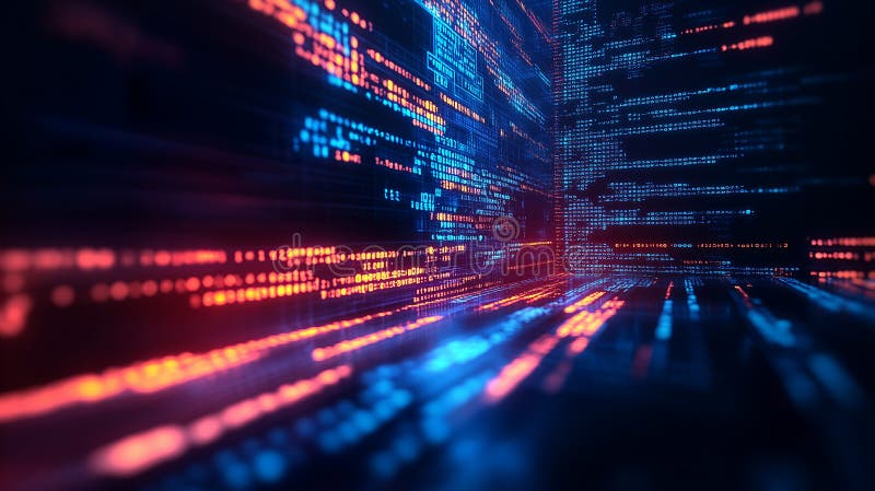 Abstract Background of Programming Code Stock Illustration - Illustration of complexity ...