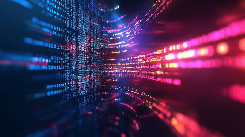 Abstract Background of Programming Code Stock Illustration - Illustration of screenshot, vibrant ...