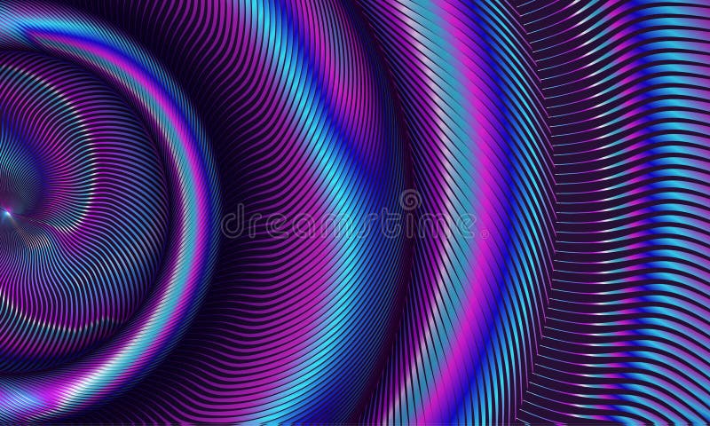 Abstract Background with a Psychedelic Swirl Pattern in Vibrant Colors ...