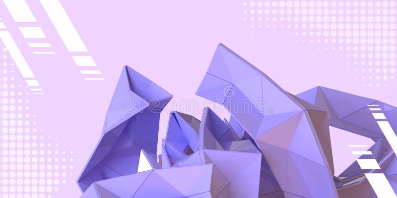 Abstract Background. Purple Architectural Structure and Triangular ...