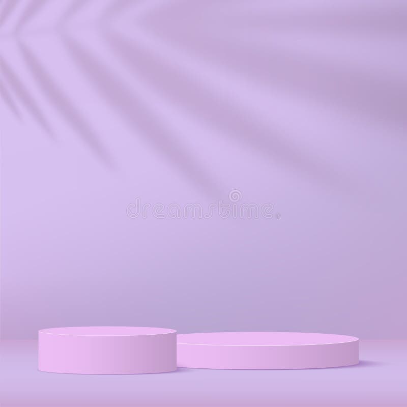 Abstract Background with Purple Color Podium for Presentation. Vector ...