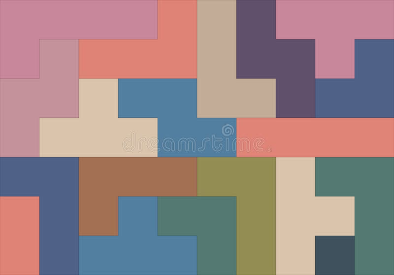 Abstract Background with Puzzle Bricks. Vector Illustration Stock ...