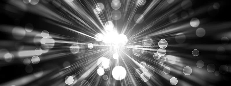 Abstract Background of Radial Rays Shining in the Dark Stock ...