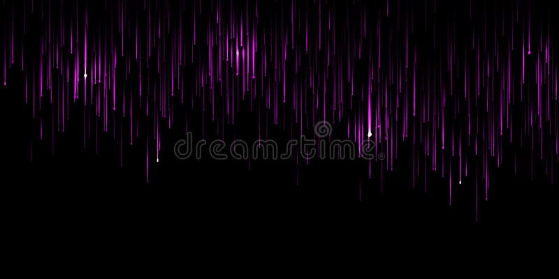 Abstract Background with Rain Particles and Light Effect. Light Lines ...